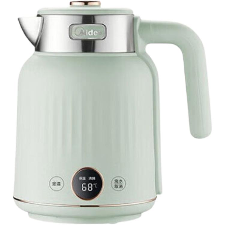 Электрочайник Midea MK-SH53-Q, 1700 мл, из нержавеющей стали, защита от ожогов, зеленый