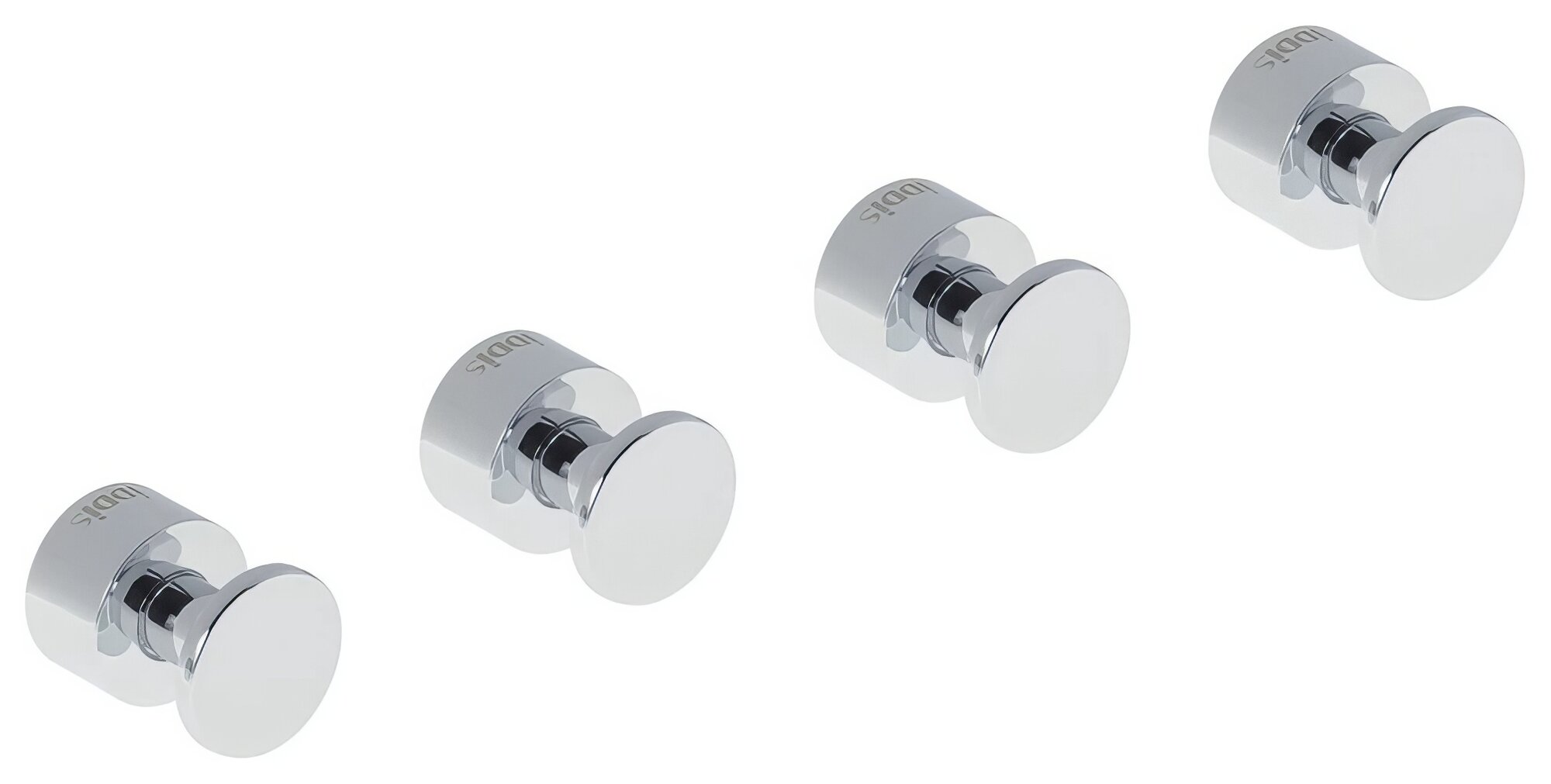 Крючок для ванной Iddis Optima Home одинарный на шуруп металл хром (4 шт.) (HOK4SC0i41)