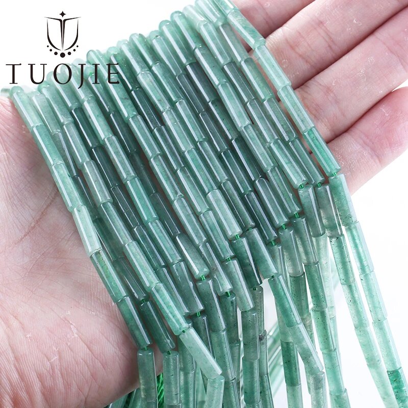 Бусины 10Green aventurine 4x13mm(27-29pcs)