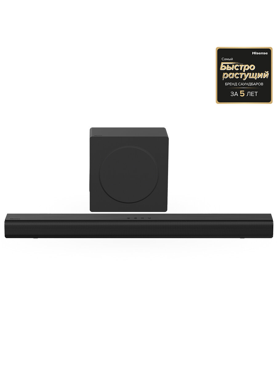 Саундбар для телевизора Hisense HS2100S 2.1, 280 Вт, Bluetooth 5.4, Dolby Digital, черный