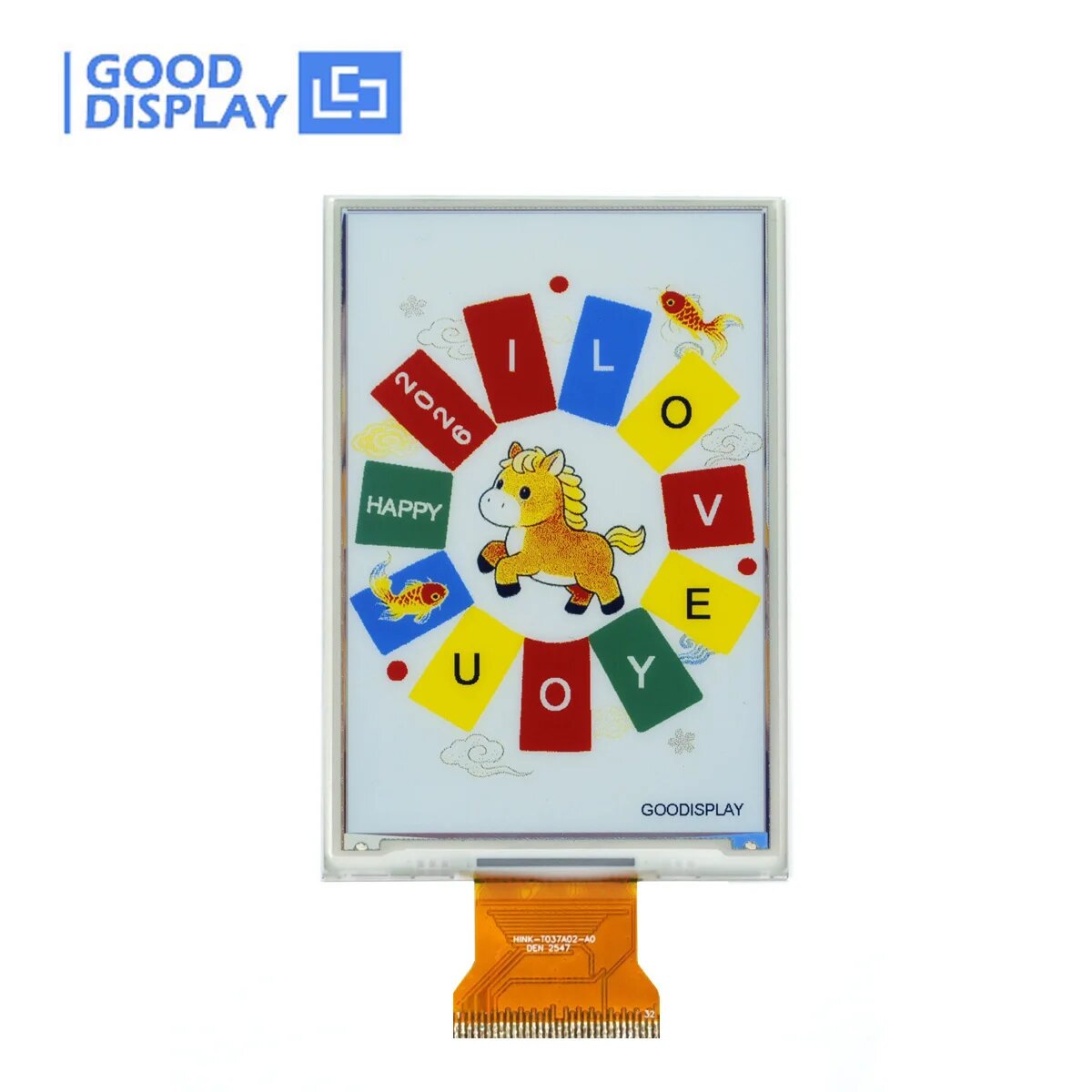 Goodisplay 3.7" 6-цветный E-Ink дисплей GDEH037E01 234PPI with ESP32 Demo Kit