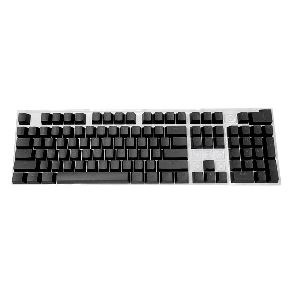 Universal ABS Keycaps for Mechanical Keyboard (104 pcs) Черный, Black
