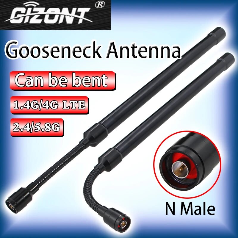Антенна GIZONT Gooseneck 5 дБи 1.2/1.4/2.4/2.4-5.8 ГГц 4G LTE