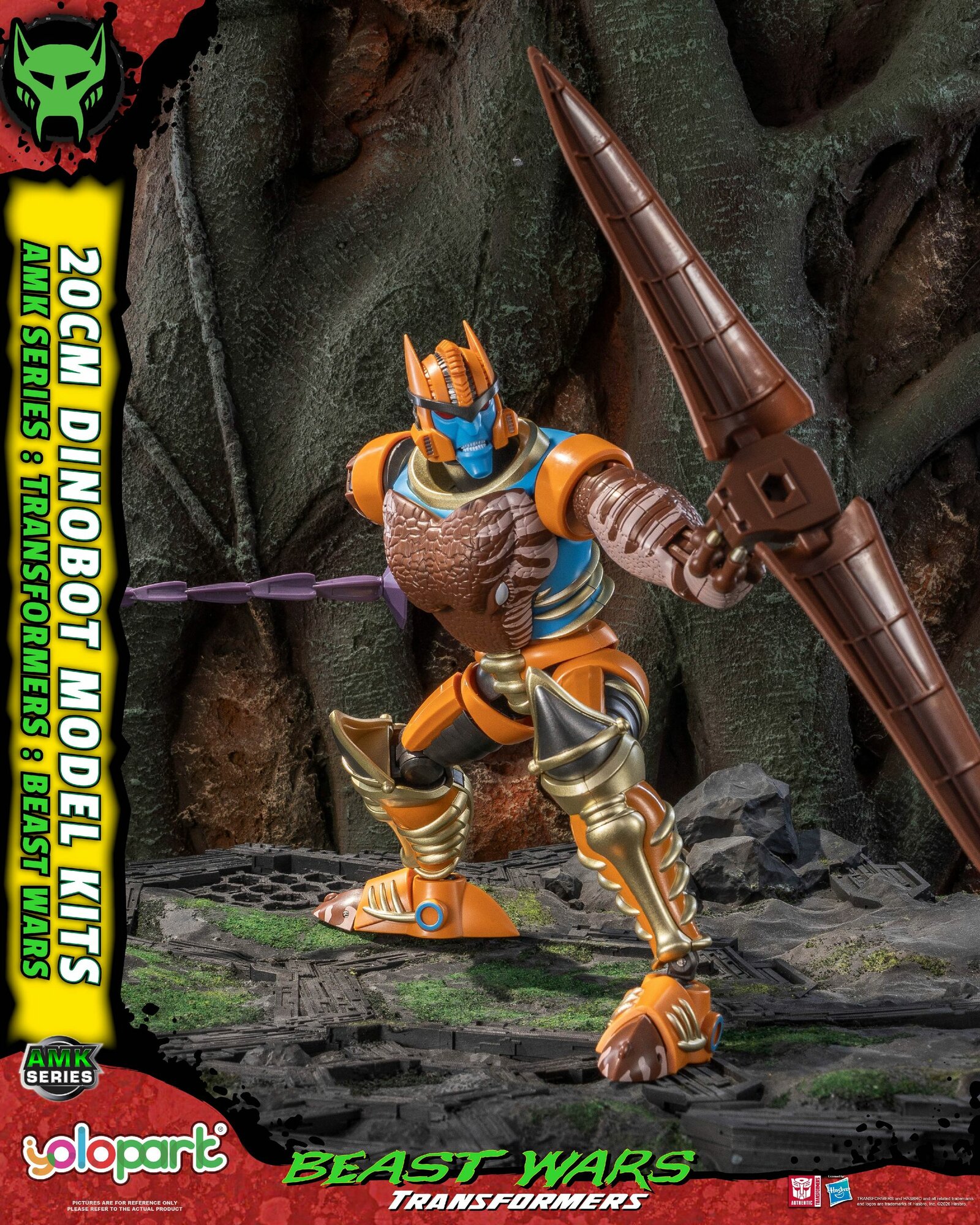 Трансформеры игрушки TRANSFORMERS BEAST WARS AMK Series Dinobot сборная модель робота экшн-фигурка