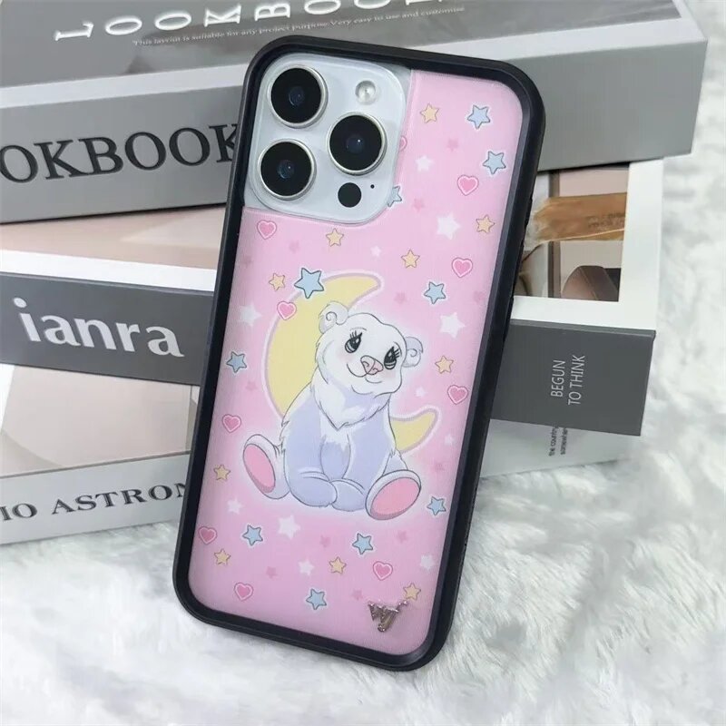 Чехол для телефона с изображением плюшевого медвежонка Wildflower Danielle 8, For iPhone 17Pro Max