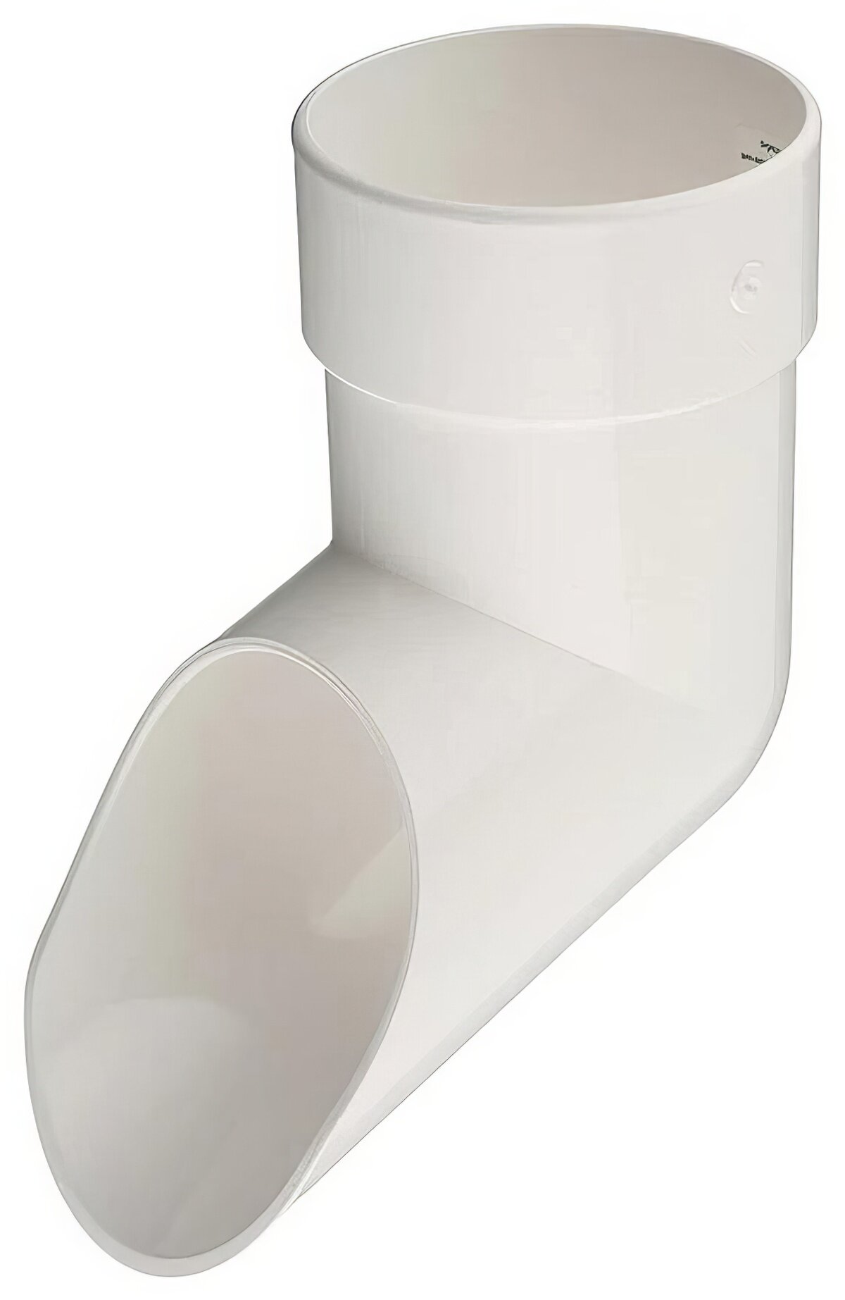Колено стока Docke Lux пластиковый d100 мм пломбир RAL 9003