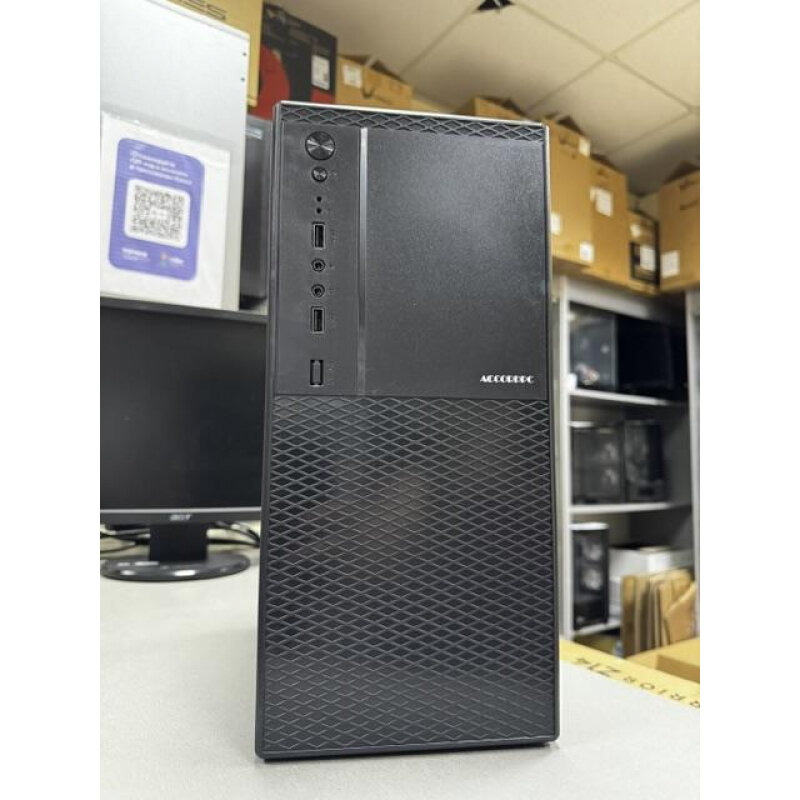 Системный блок OfficeBox V15 (БП 500W PowerCool 120mm/Gigabyte GA-H110M-S2PH / Intel Core i5-7600 / SSD 120ГБ 2.5" Smartbuy / DDR4 8GB Crucial 2666МГц/ Win 11 Pro/ MS Office 2019 Pro Plus)
