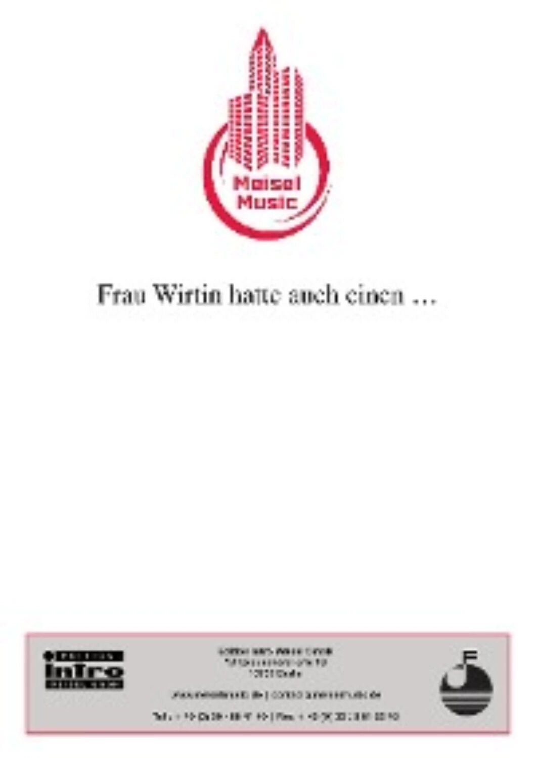 Frau Wirtin hatte auch… [Цифровая книга]