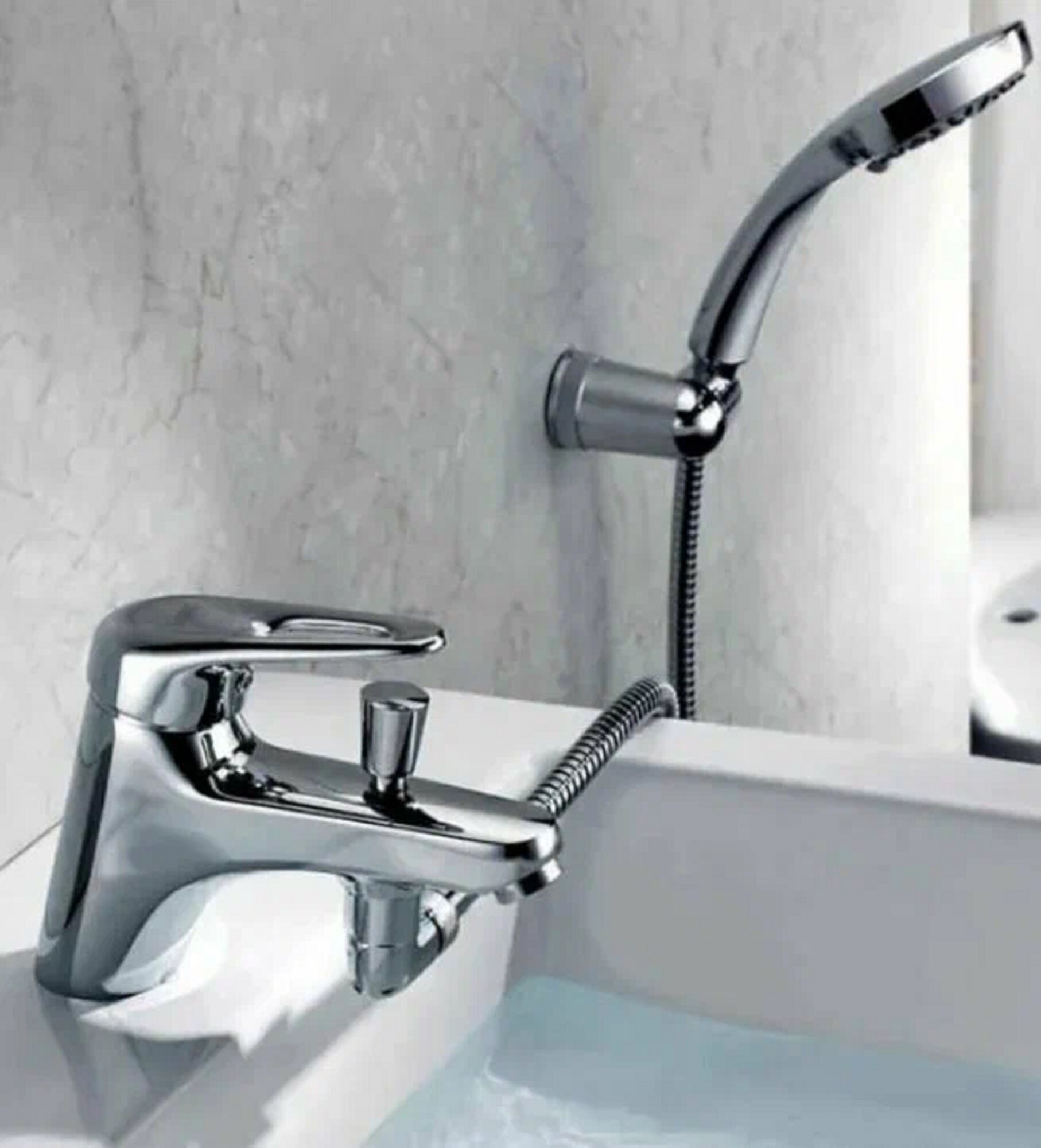 Смеситель Lemark Luna LM4115C на борт ванны, эко-картридж Sedal® 40 мм
