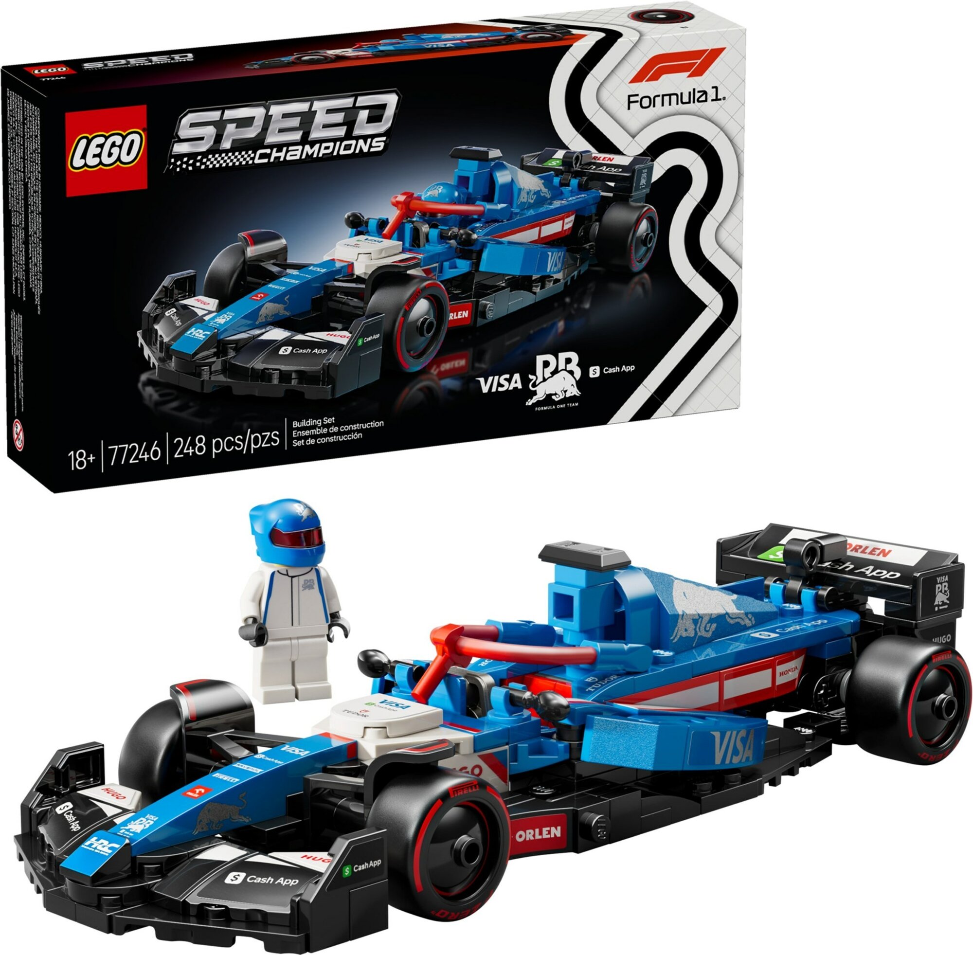 Конструктор LEGO 77246 - Лего Visa Cash App RB VCARB 01, 248 деталей
