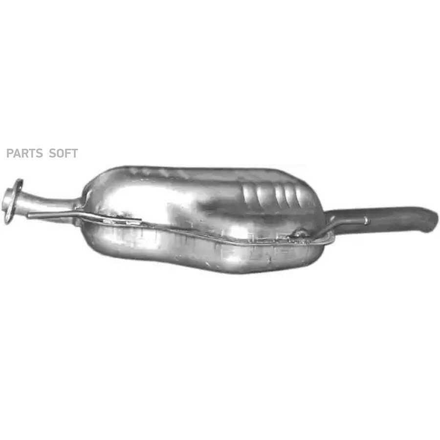 Глушитель задняя часть Opel Astra 1.7TD 98-00, 1.7DTI 00-04, 2.0DI, DTI 98-04 от официального дистрибьютора, POLMOSTROW, артикул 17620