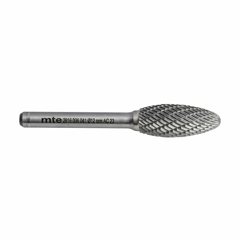 Борфрезы твердосплавные MX форма H D12X30X6 мм, mte