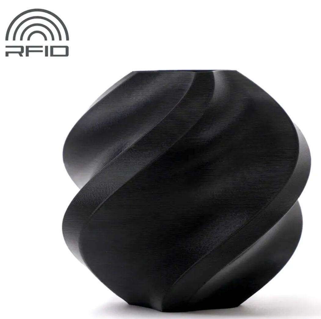 Пластик PLA-CF (без катушки) Bambu lab 1.75 мм 1кг, черный (Black) - 14100