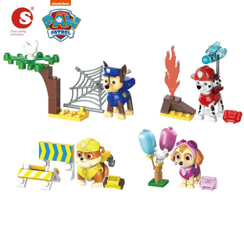 PAW Patrol Серия 2 Слепой Бокс, Полный Набор из 4 Фигурок, Детская Игровая Коллекция