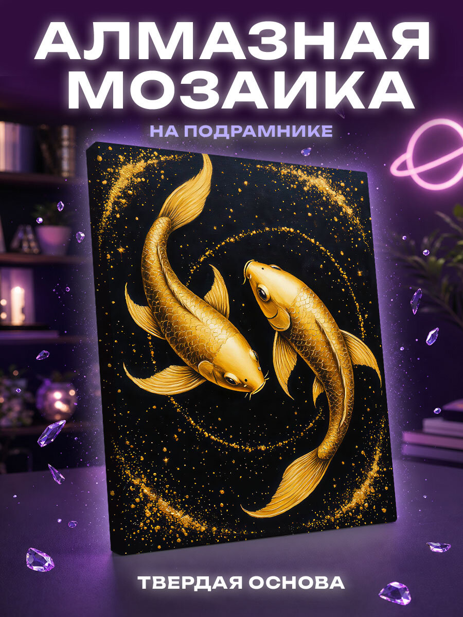 Алмазная мозаика Рыбы