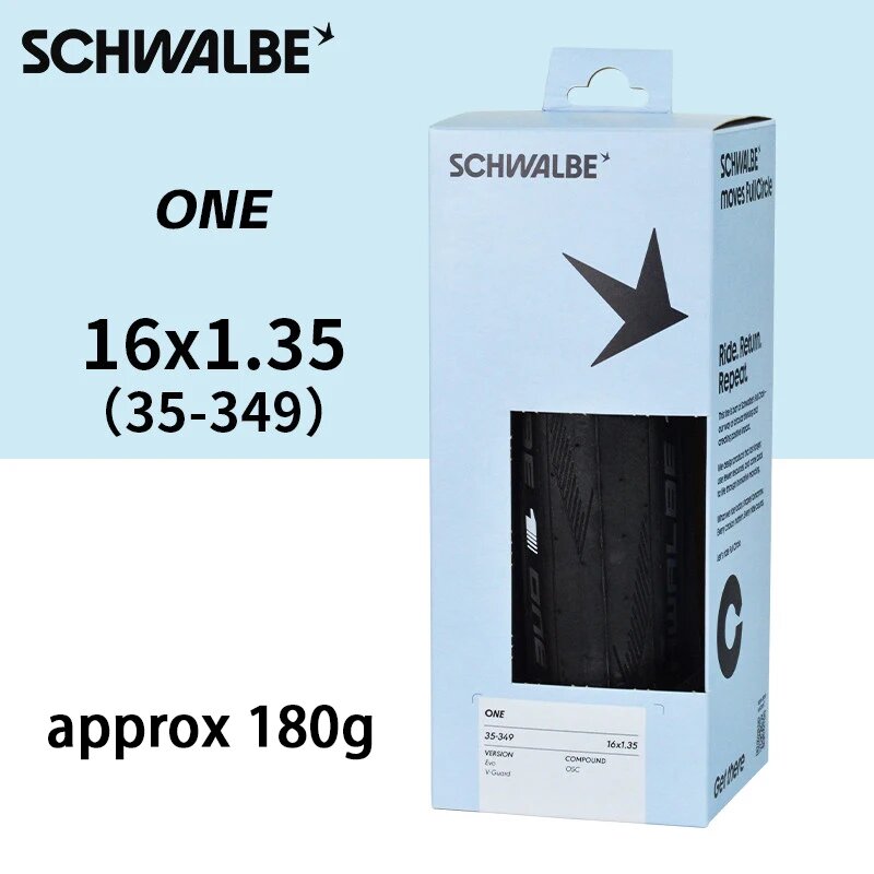 SCHWALBE ONE 35-349 16x1,35 16-дюймовая черная складная шина для складного велосипеда Brompton BMX, велосипедные шины, велосипедные детали