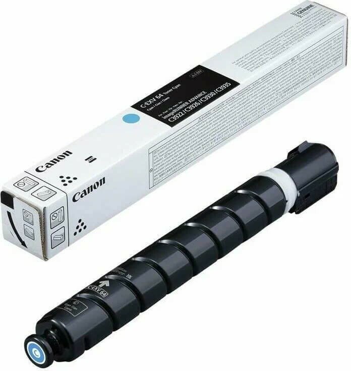 Картридж Canon C-EXV64C 5754C002 Cyan оригинальный для Canon imageRUNNER ADVANCE C3922/ C3926/ C3930/ C3935, голубой, 25