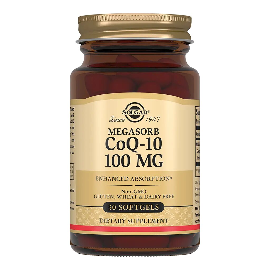 Solgar Коэнзим Q10 100 мг капсулы массой 433/499 мг 30 шт