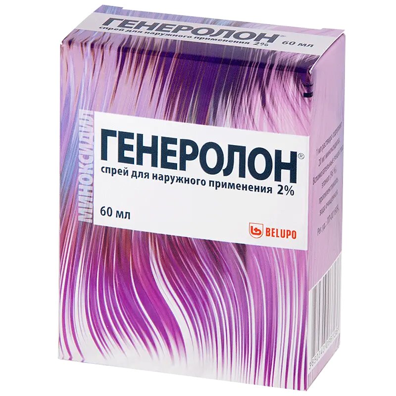 Генеролон спрей для наружного применения 2 % 60 мл 1 шт