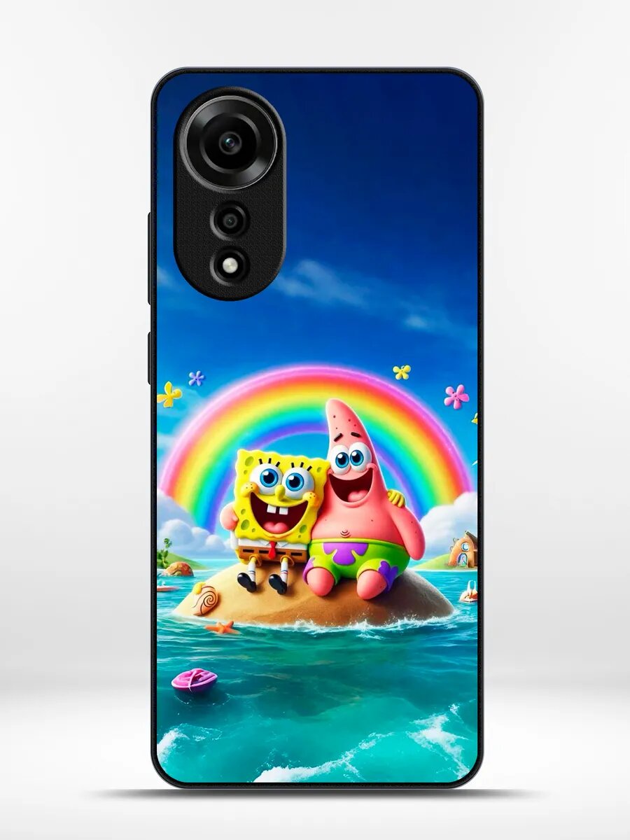 Чехол на OPPO A78 губка боб