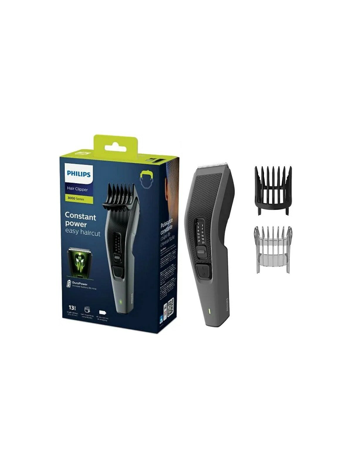 Philips Машинка для стрижки HC3525/15, серебристый, черный