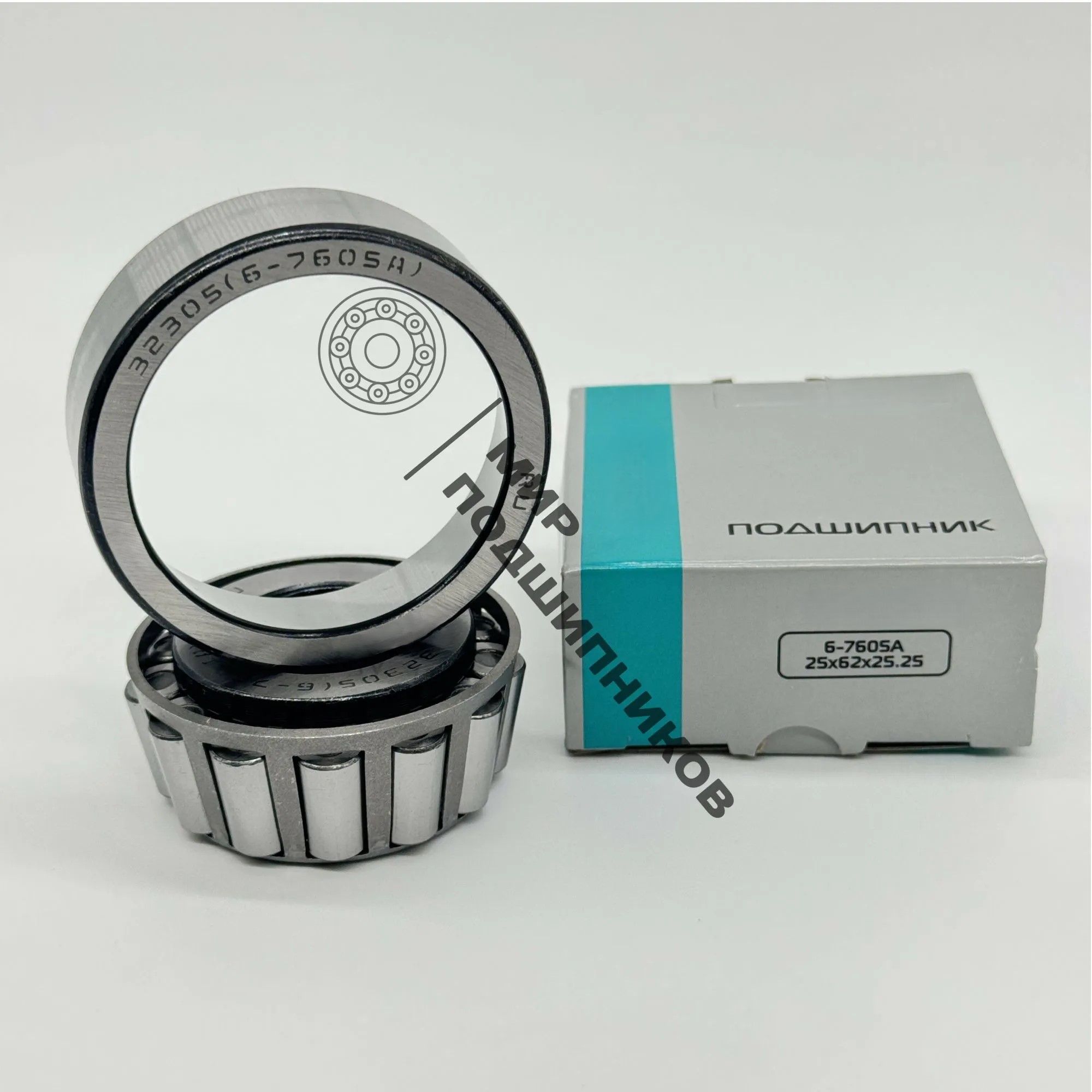 Подшипник 7605 (32305) 25х62х25.25 Газ-3110 (передняя ступица, опоры внешняя и внутренняя)
