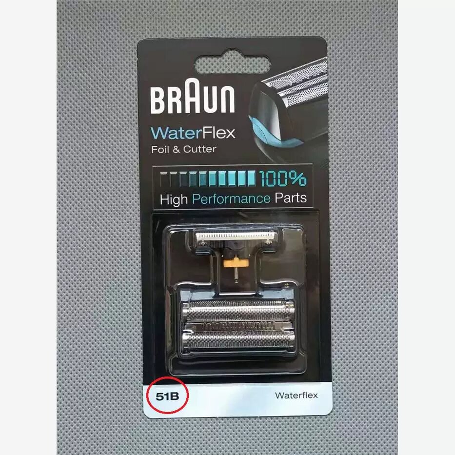 Замена сетки бритвы Braun 51B — черная, включает смазочное масло и щетку для чистки