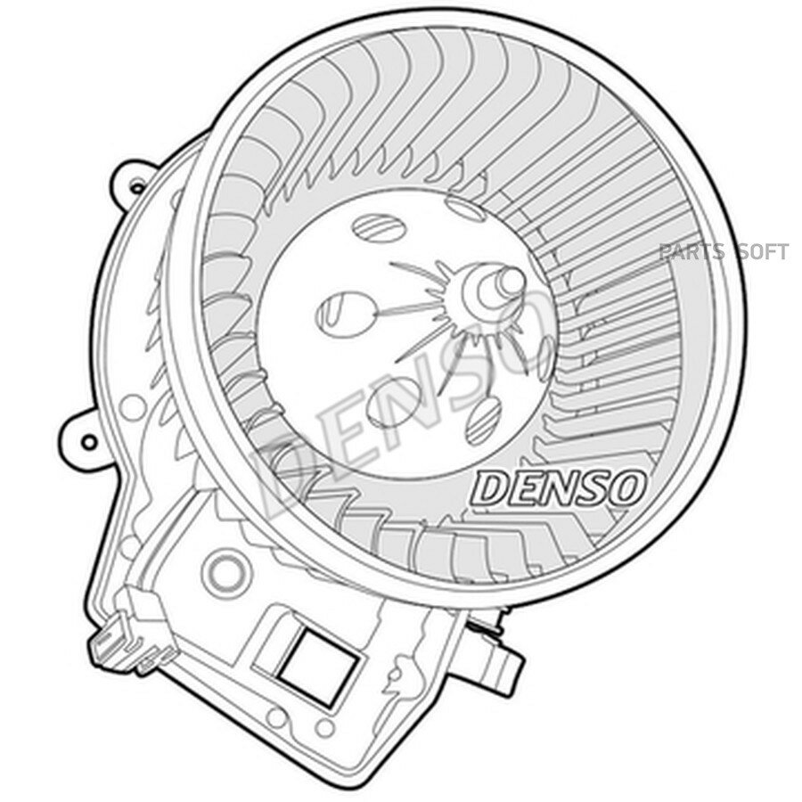 Вентилятор отпителя от официального дистрибьютора, DENSO, артикул DEA17001