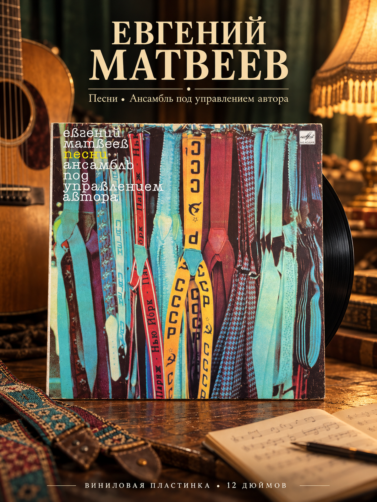 Евгений Матвеев - Песни п/у Автора - СССР. Виниловая пластинка 12 дюймов