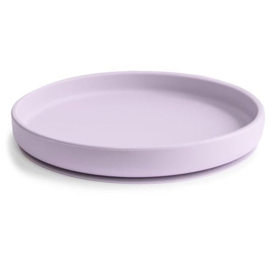 Миска Mushie силиконовая тарелка с присоской, soft lilac, фиолетовый, диаметр 20 см