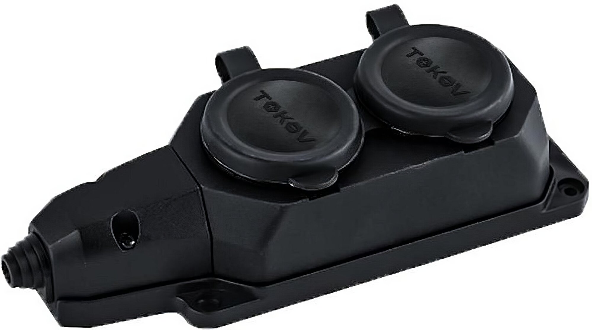 Колодка удлинителя 2-м 16А с заземл каучук TOKOV ELECTRIC TKE-C05-KK2-Z