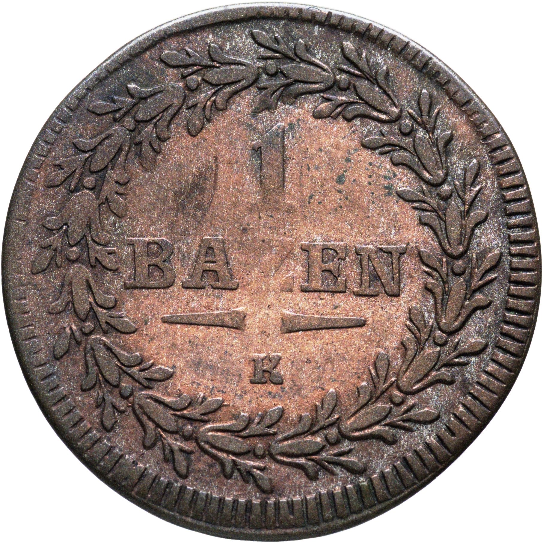Швейцария, кантон Санкт-Галлен 1 батцен 1814, Серебро, в сохранности VF