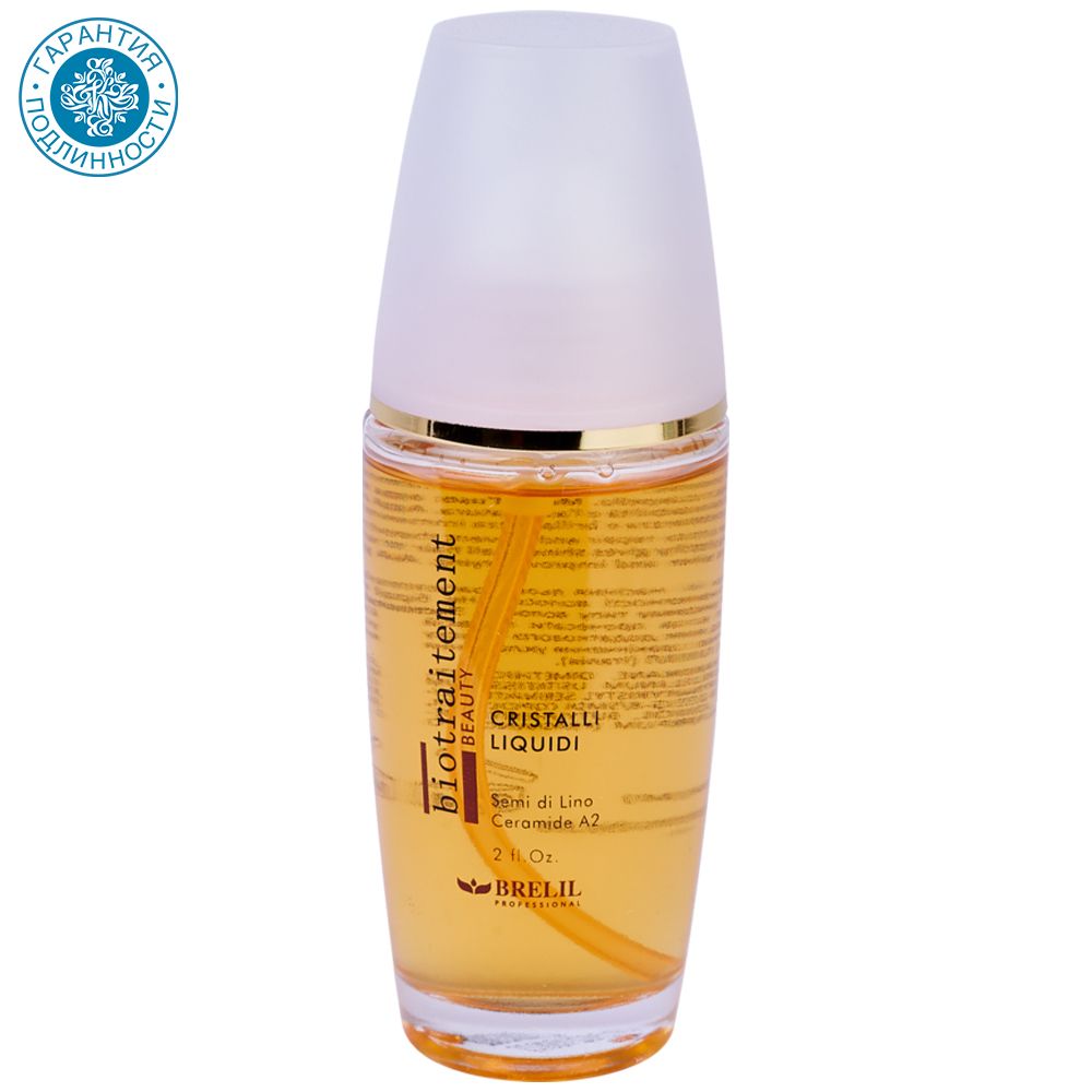 Brelil Professional Блеск для волос - жидкие кристаллы Biotraitement Beauty, 60 мл