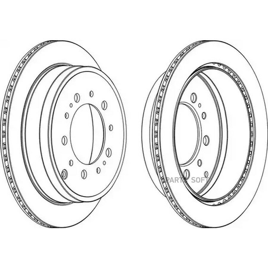 FERODO COAT+ LV DISC (PIECE) от официального дистрибьютора, FERODO, артикул DDF1799C1