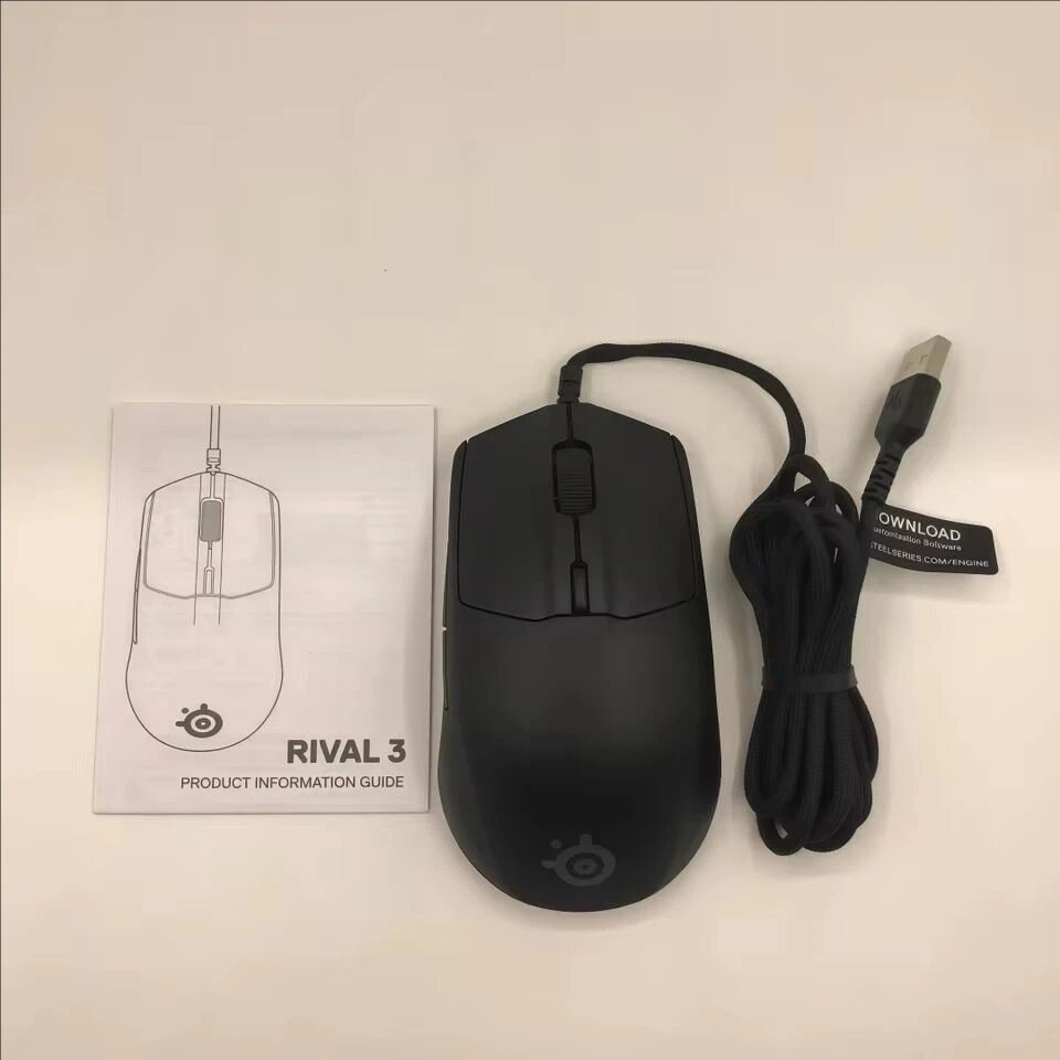 SteelSeries Rival 3 Gen 2 проводная игровая мышь 8500 DPI Черный, черный