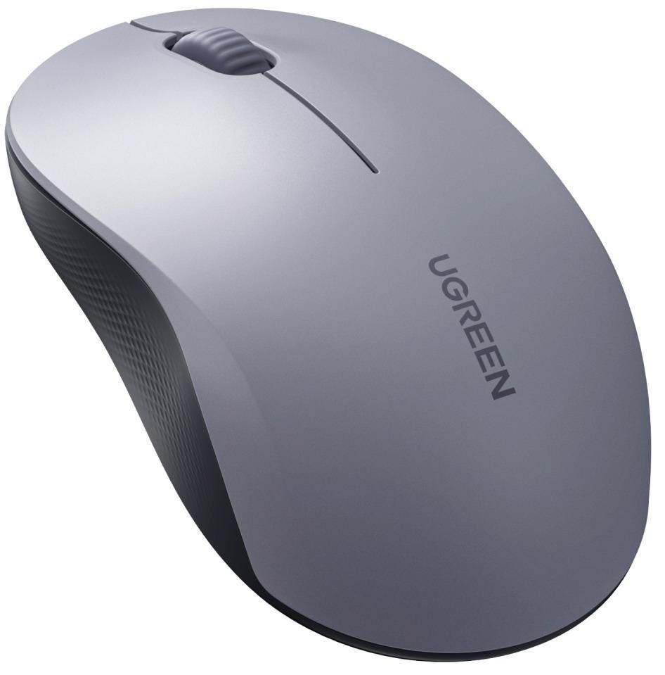 Компьютерная мышь беспроводная uGreen M331, 4000 dpi, Bluetooth, USB Type-A, 3 кнопки, серый (65627)