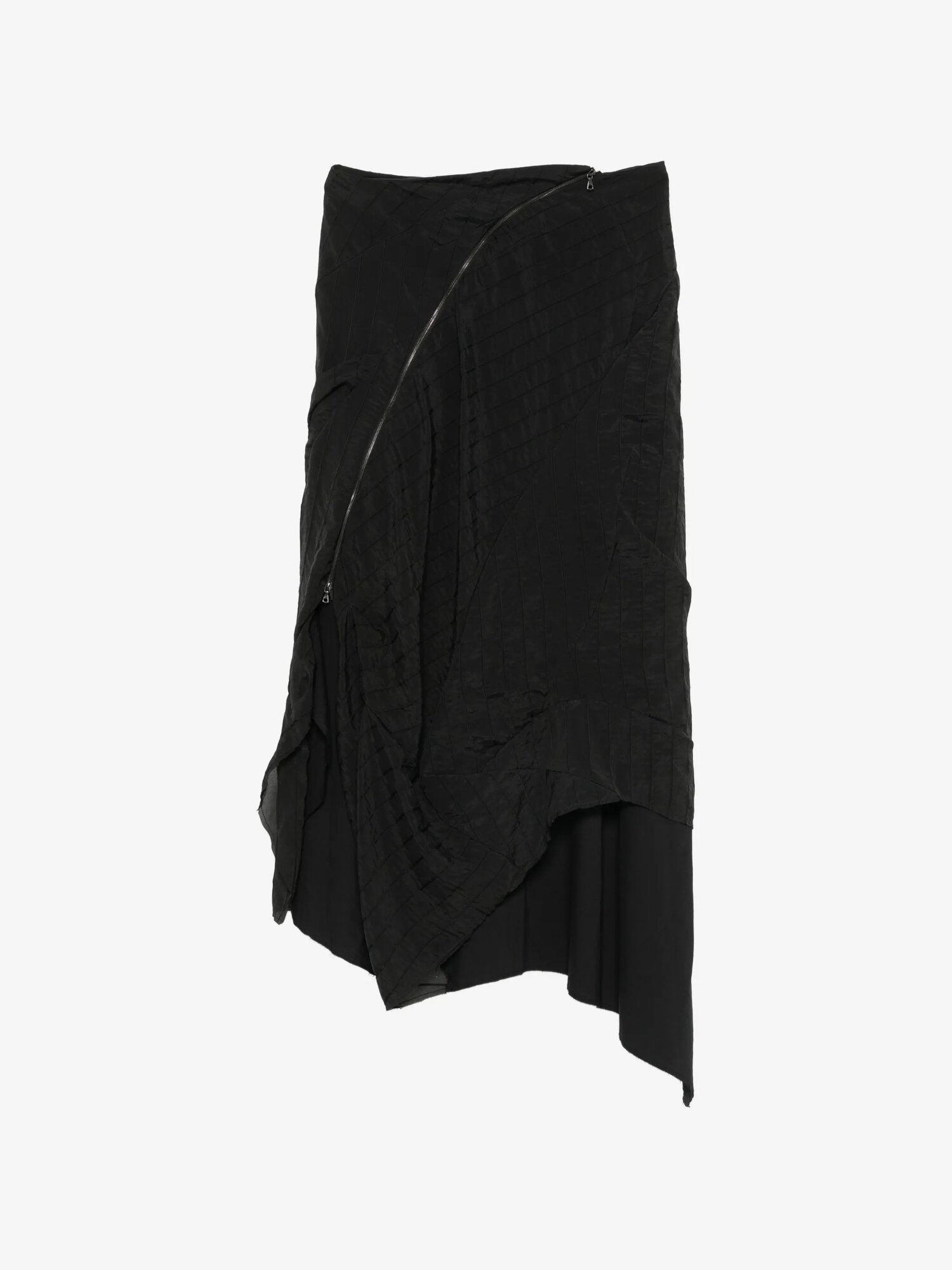 Юбка Distortion asymmetric-zip skirt