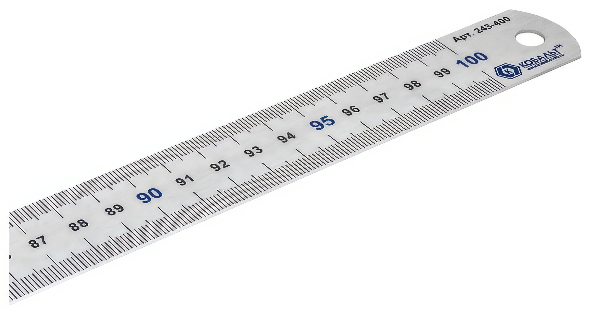 Линейка 1000х28х0.7 мм, нерж. сталь кобальт 243-400