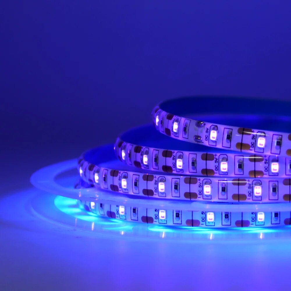 Голубая светодиодная лента XUNATA 5m, IP65, 60 LEDs