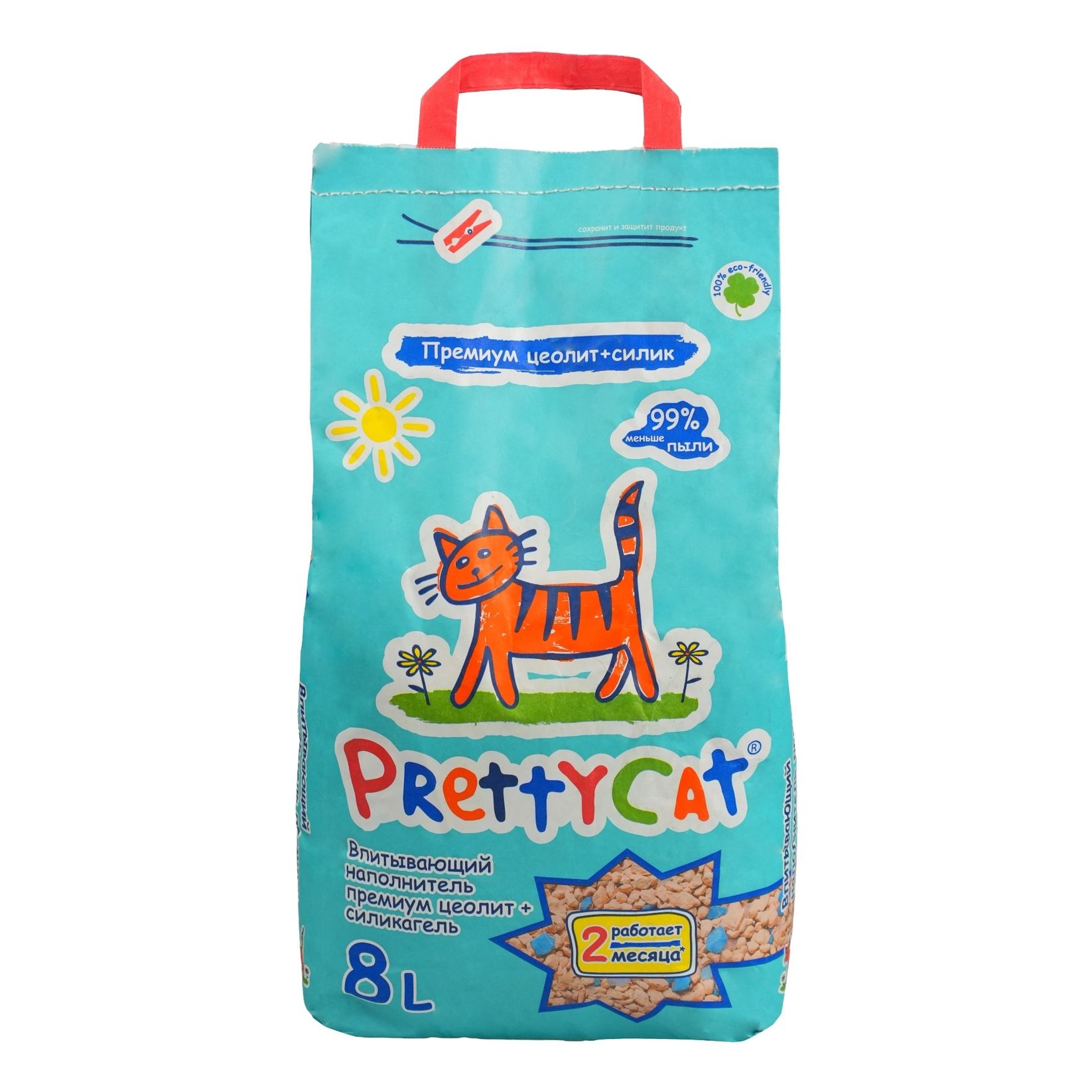 Наполнитель для кошачьего туалета PrettyCat Premium впитывающий 8 л