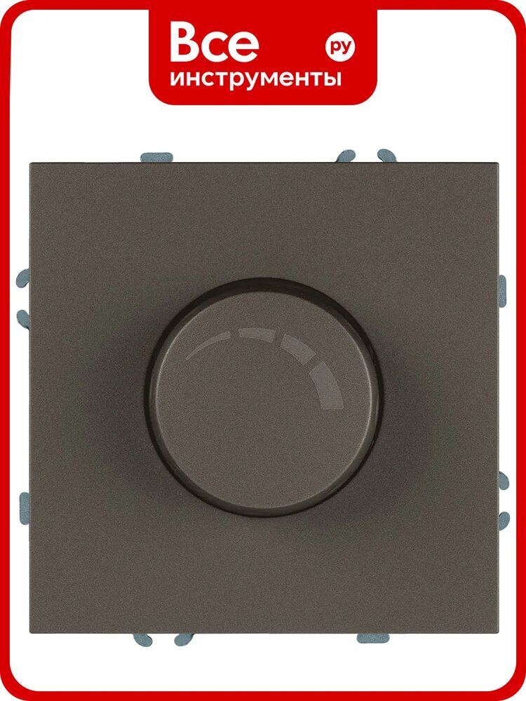 Выключатель диммирующий STEKKER (механизм), 250В, 500W, серия Эмили, RSW10-5106-09, антрацит, soft touch 49920