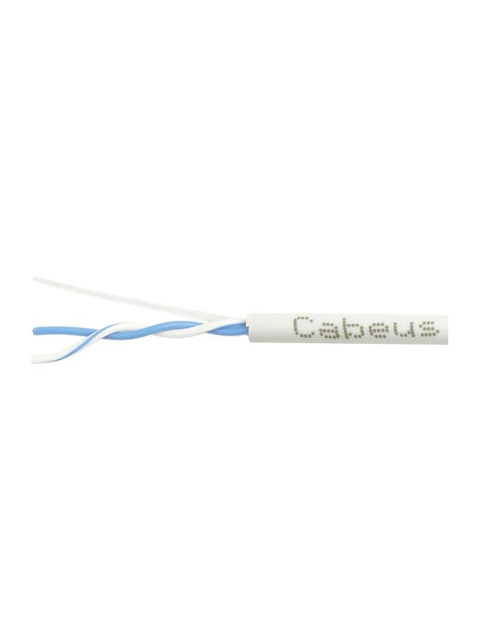 Кабель витая пара U/UTP 5e кат. 1 пара Cabeus UTP-1P-Cat.5e-SOLID-100 пара (24 AWG), одножильный (solid), PVC нг(А)-LS, серый (100 м)