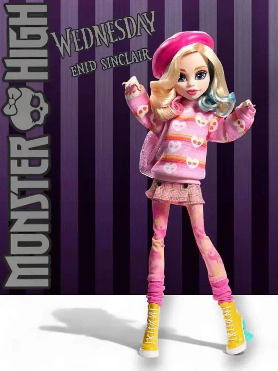 Кукла Mattel Monster High Wednesday Enid Sinclair Монстр Хай Энид Синклер HXJ05