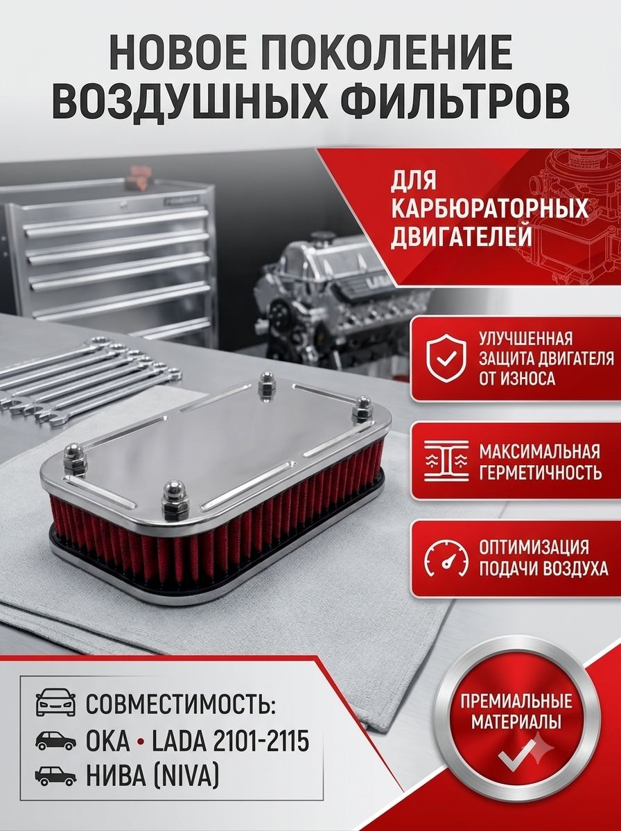 Фильтр воздушный арт. ВАЗ 2101–2115, Нива, ОКА 00642