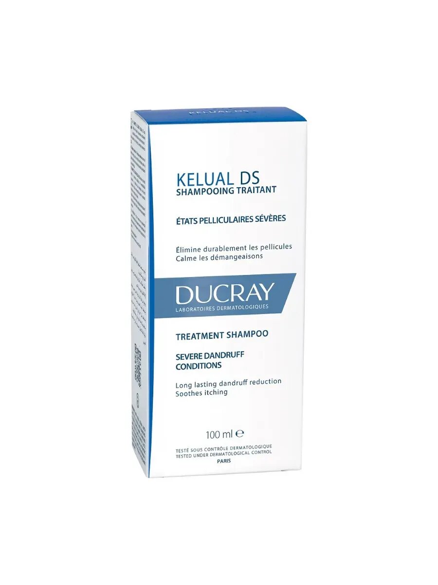 #Ducray kelual ds шампунь oт перхoти 100 мл#