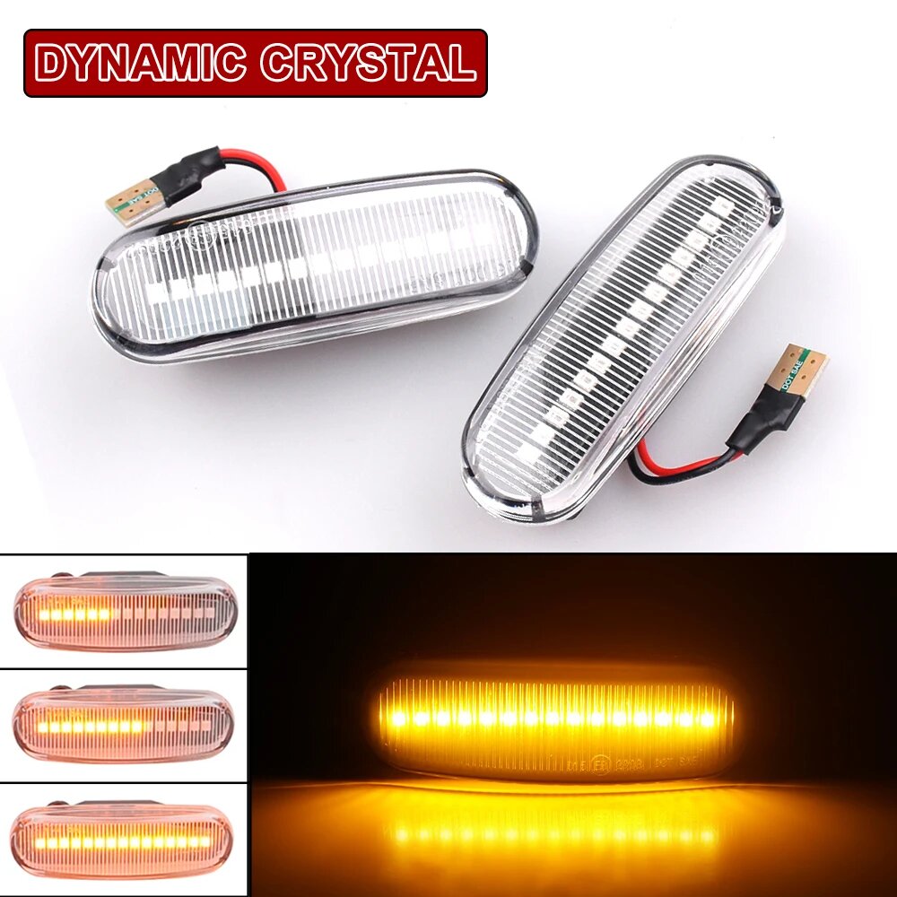 2 шт. Динамические боковые поворотники Dynamic Crystal