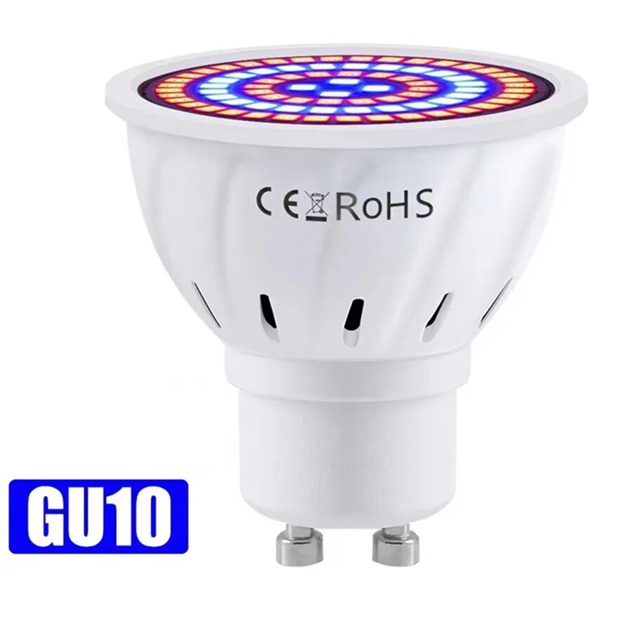 Фитолампа VnnZzo GU10 220V 60leds-2PCS