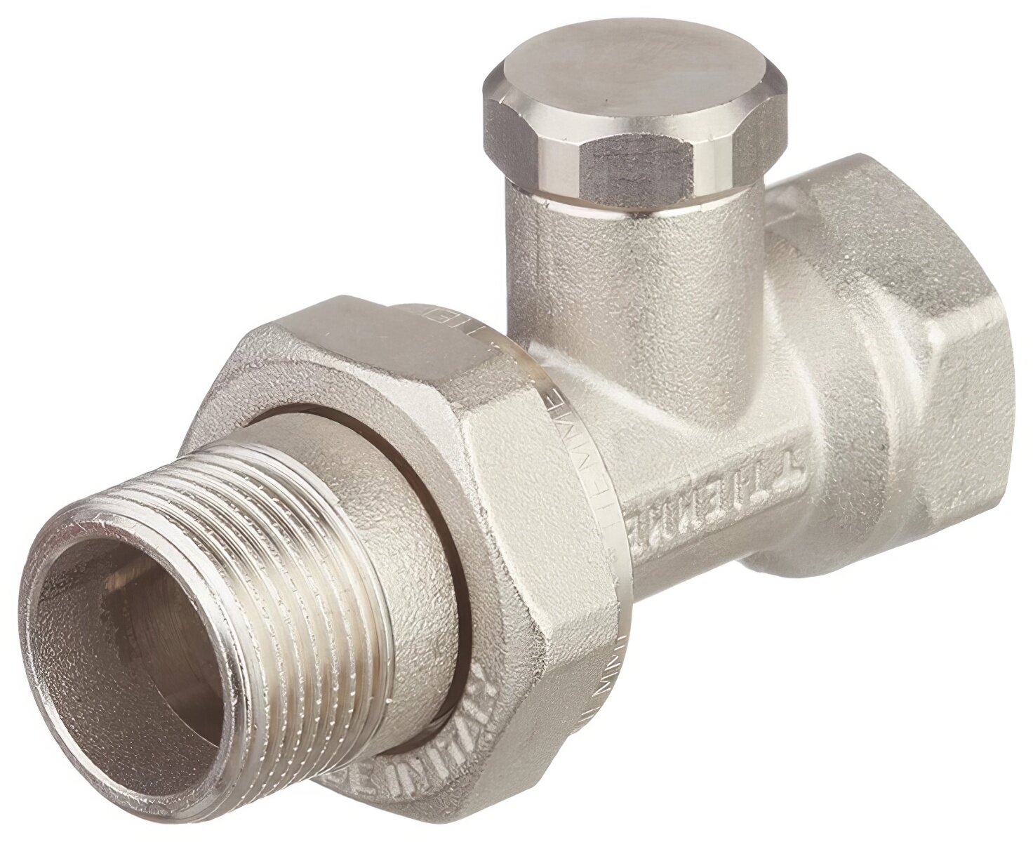 Клапан запорный Tiemme 3/4 НР(ш) х 3/4 ВР(г) для радиатора (3230014 / 3235N0505EC)