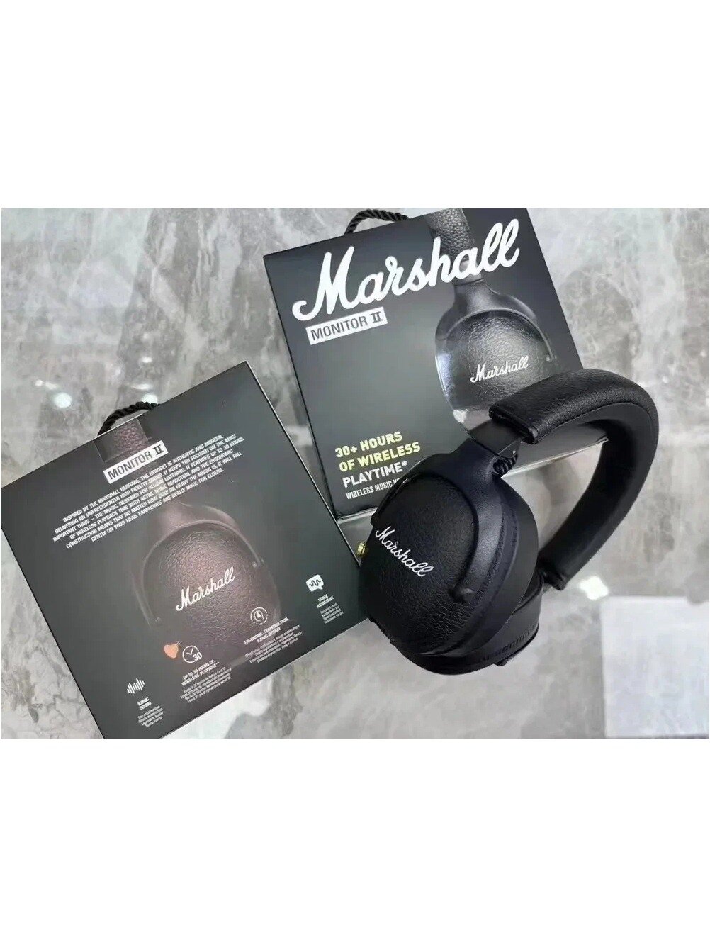Наушники беспроводные с микрофоном, черные, активное шумоподавление, Bluetooth 5.1