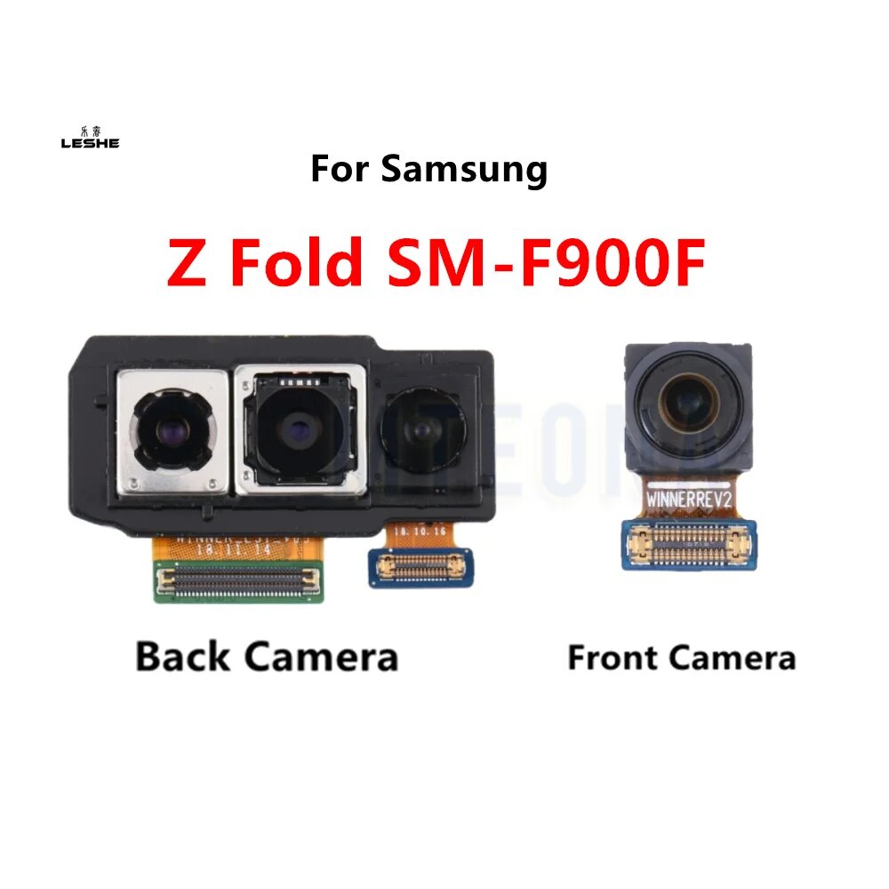 Передняя задняя камера для Samsung Galaxy Z Fold SM-F900F F900, обращенная задняя часть, модуль передней задней камеры для селфи, запасные части